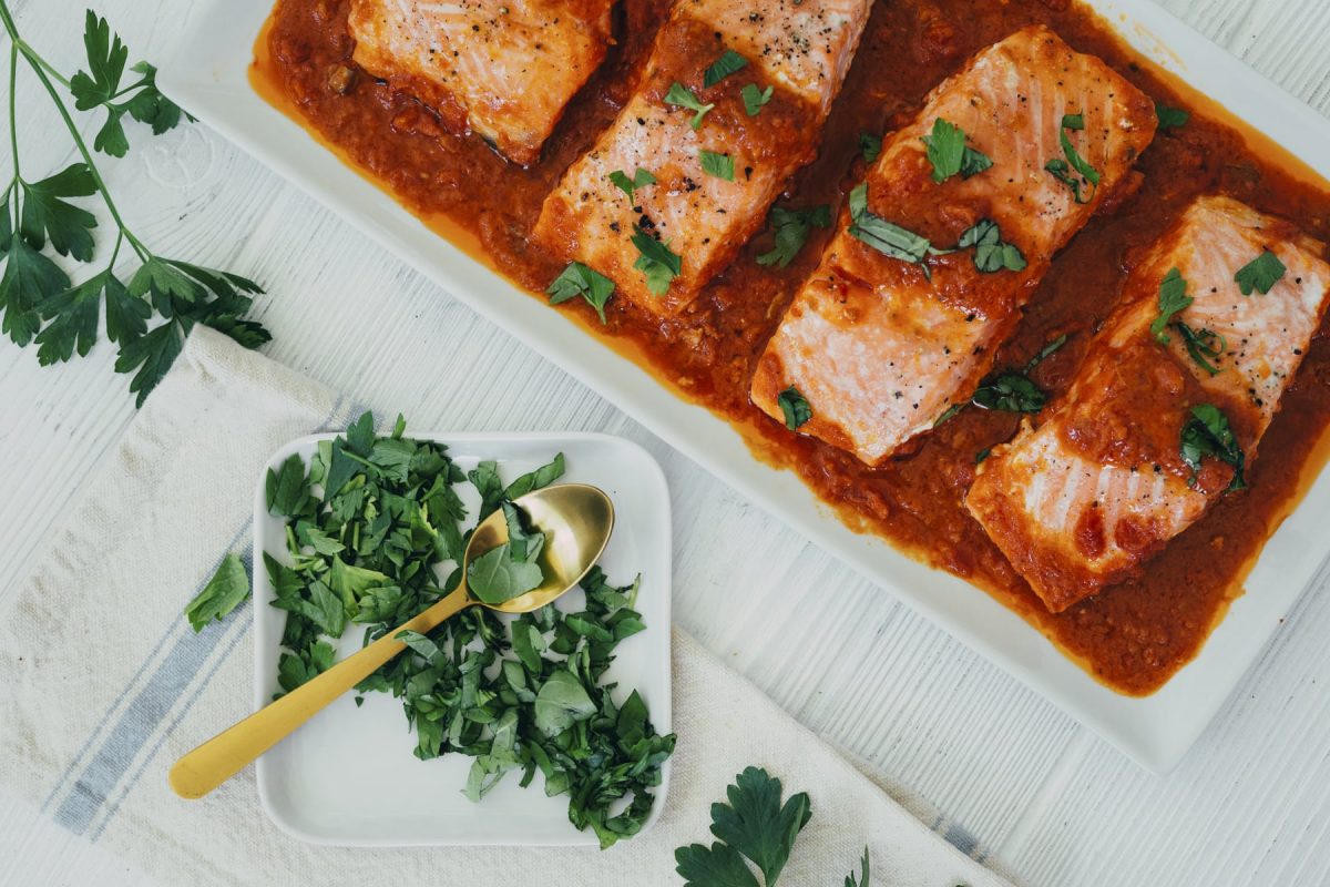 Recipe Vodka Sauce Baked Salmon Dish Works