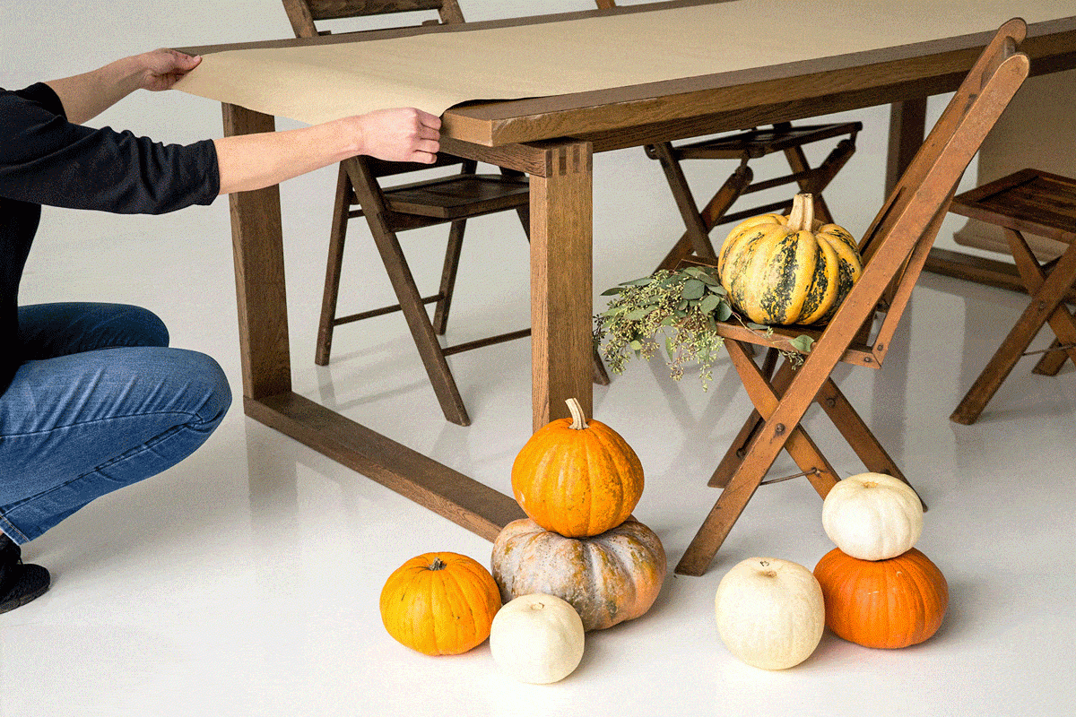 Animated GIF: Craft Paper Table Runner - Dish Works